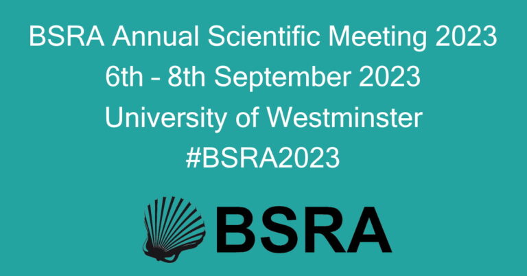 72nd BSRA Annual Scientific Meeting 2023 - BSRA